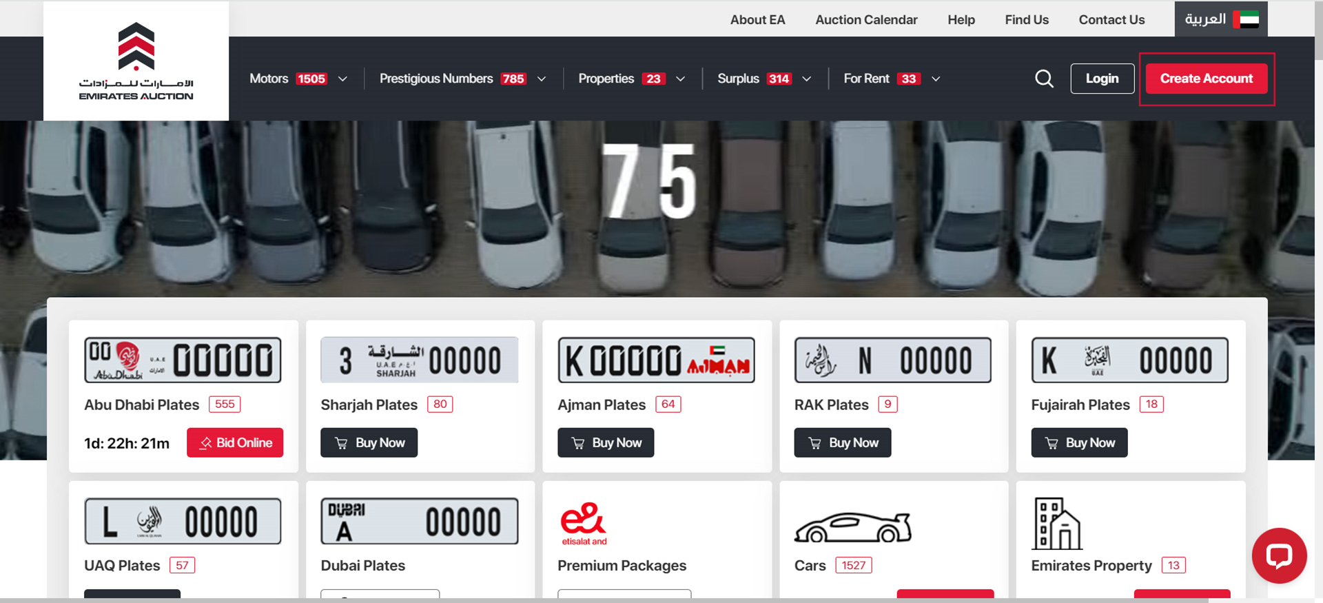 Emirates Auction Steps and Guidelines