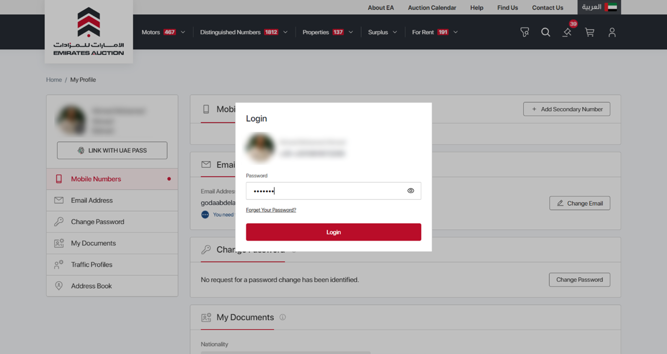 Emirates Auction Steps and Guidelines