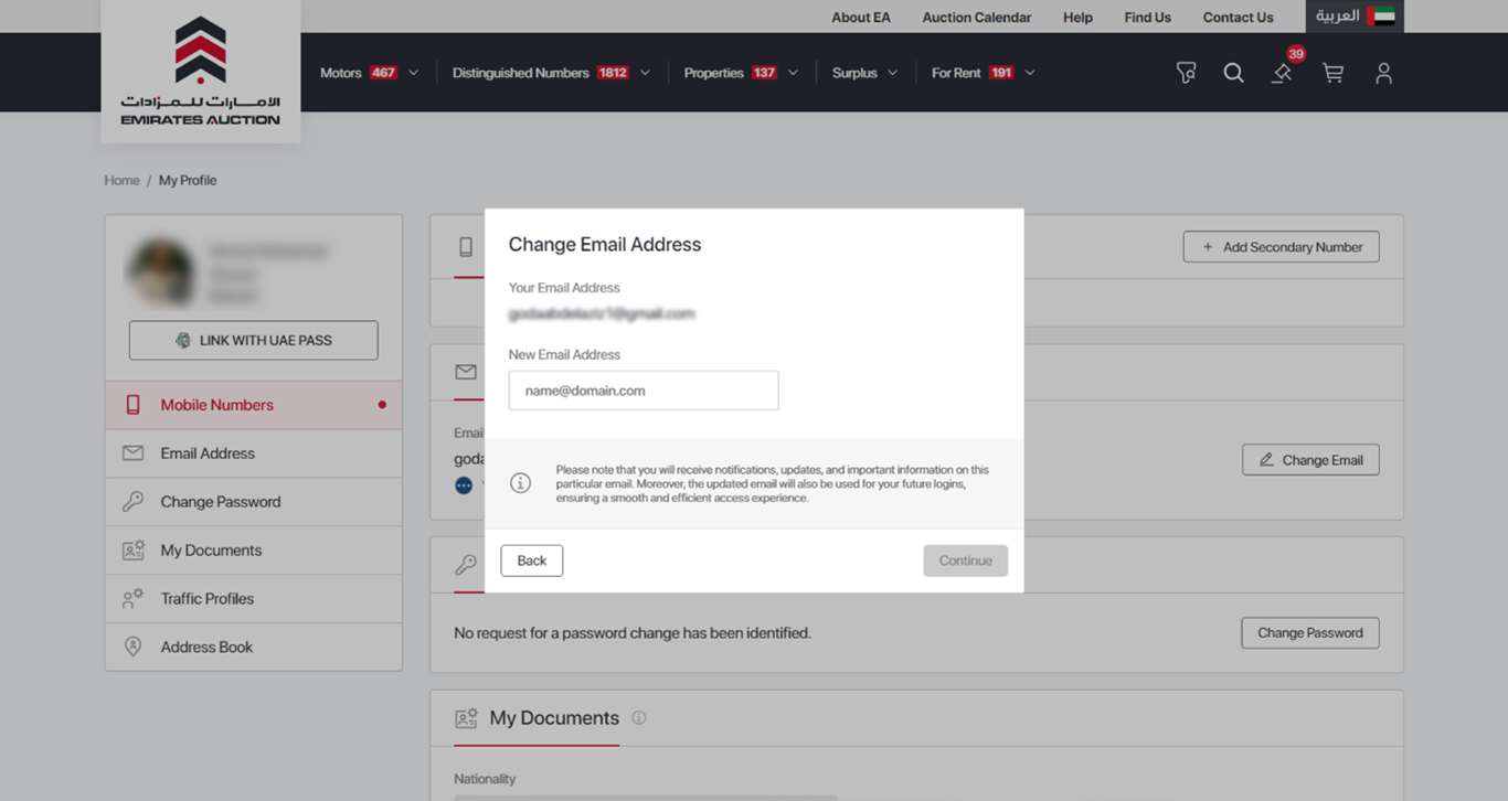 Emirates Auction Steps and Guidelines